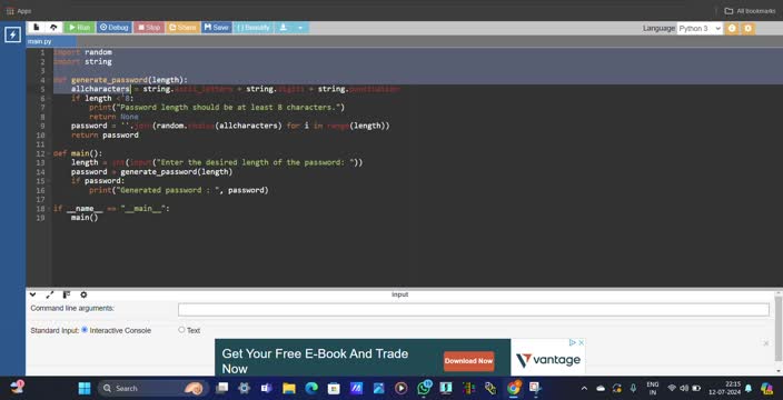 Kelish Deep Pal on LinkedIn: #cybersecurity #python #passwordgenerator ... Kelish Deep Pal on LinkedIn: #cybersecurity #python #passwordgenerator ...