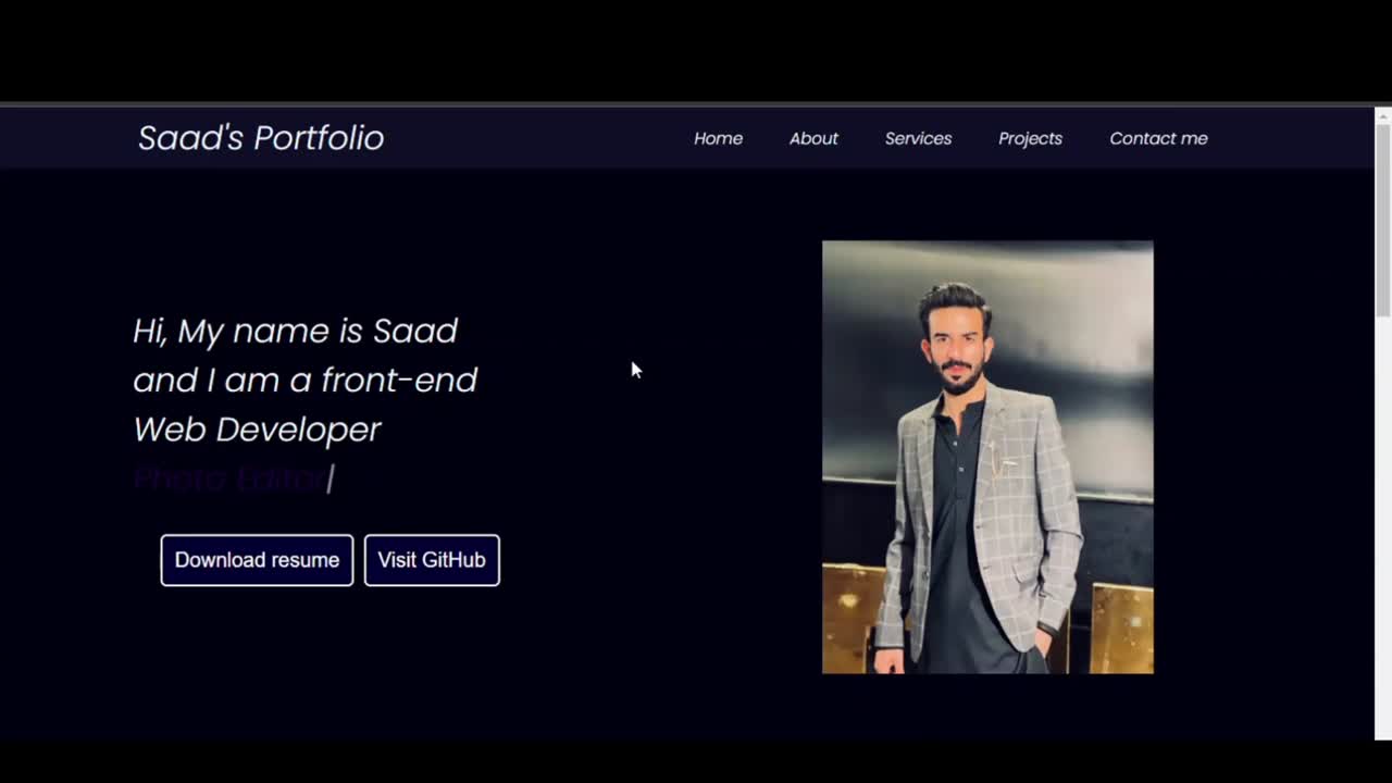 Muhammad Saad atta on LinkedIn: Portfolio using HTMl CSS and JavaScript Muhammad Saad atta on LinkedIn: Portfolio using HTMl CSS and JavaScript