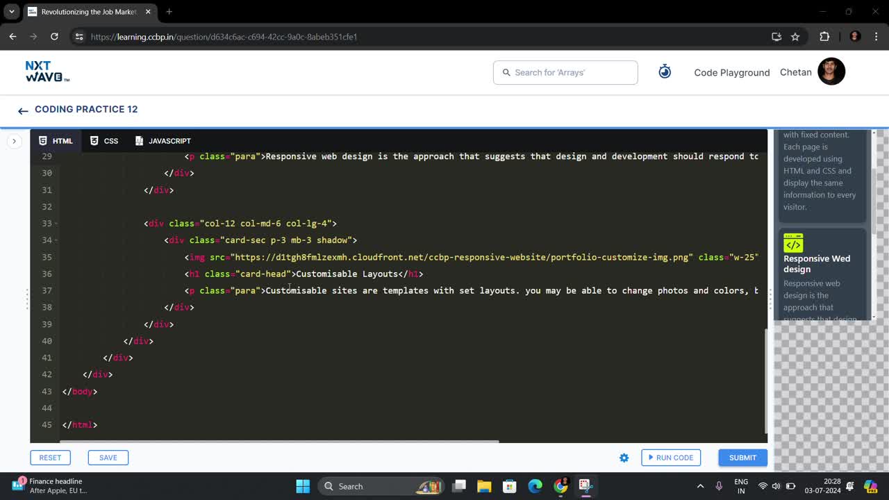 Chetan Ponugoti on LinkedIn: #ccbp #nxtwave #30daysofcode #day # ... Chetan Ponugoti on LinkedIn: #ccbp #nxtwave #30daysofcode #day # ...
