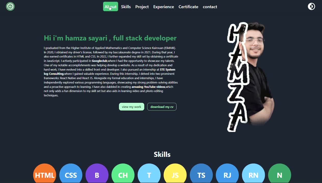 hamza sayari on LinkedIn: #webdevelopment #portfolio #reactjs # ... hamza sayari on LinkedIn: #webdevelopment #portfolio #reactjs # ...
