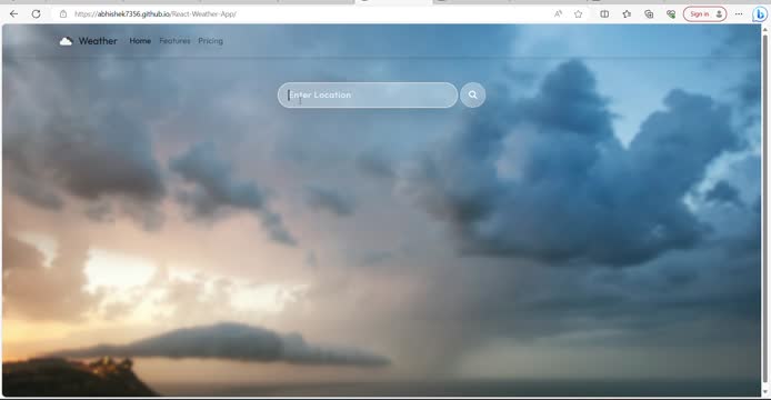 New React JS project for weather app | Abhishek Ks posted on the topic ... New React JS project for weather app | Abhishek Ks posted on the topic ...