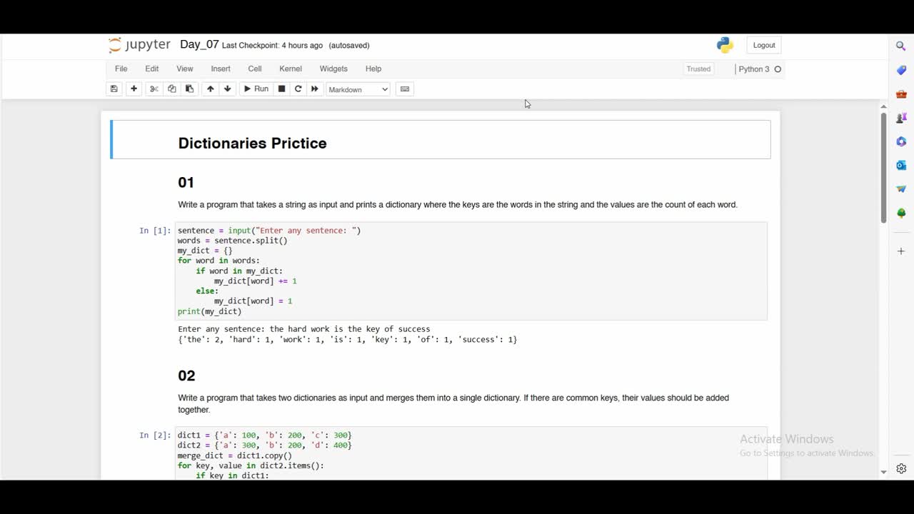 Shafaq Aslam on LinkedIn: #python_journey #day_07 #python_dictionaries ... Shafaq Aslam on LinkedIn: #python_journey #day_07 #python_dictionaries ...