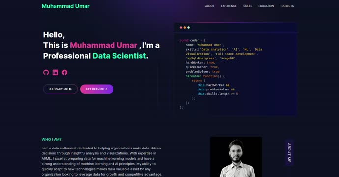 Muhammad Umar on LinkedIn: #portfolio #nextjs #dataanalysis # ... Muhammad Umar on LinkedIn: #portfolio #nextjs #dataanalysis # ...