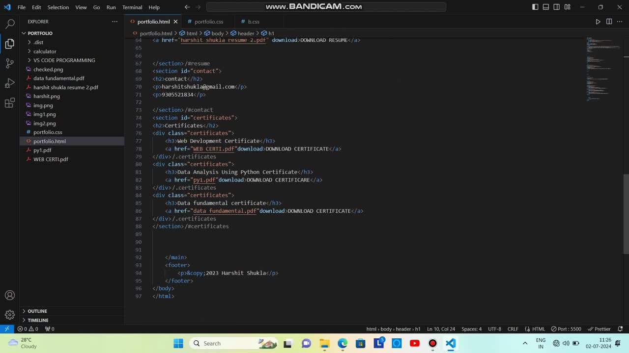 Harshit Shukla on LinkedIn: #codshoft #webdevlopment Harshit Shukla on LinkedIn: #codshoft #webdevlopment