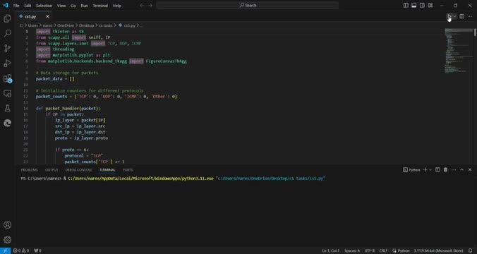 Naresh M on LinkedIn: #internship #packetsniffer #pythonprogramming # ... Naresh M on LinkedIn: #internship #packetsniffer #pythonprogramming # ...