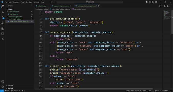 Bhupesh Joshi on LinkedIn: #codsoft #python #programming #codingjourney Bhupesh Joshi on LinkedIn: #codsoft #python #programming #codingjourney