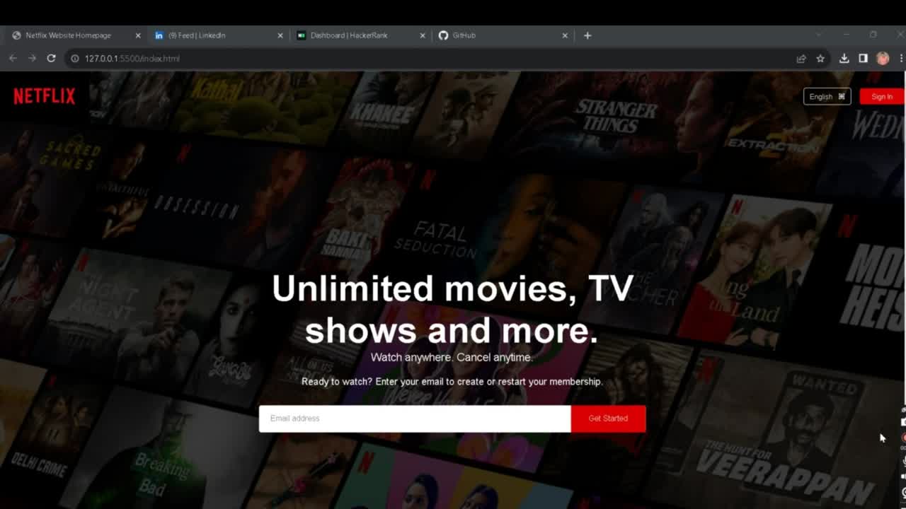 Mohit Singh Solanki on LinkedIn: #netflixhomepage #bharatintern # ... Mohit Singh Solanki on LinkedIn: #netflixhomepage #bharatintern # ...