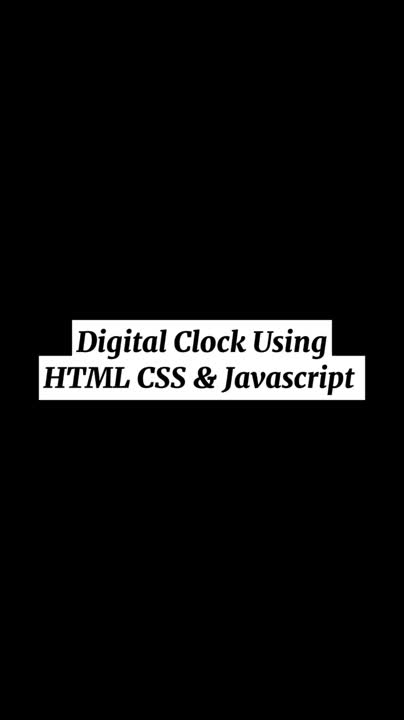 Developer Kunal on LinkedIn: Simple Digital Clock ⌚ using HTML CSS and ... Developer Kunal on LinkedIn: Simple Digital Clock ⌚ using HTML CSS and ...