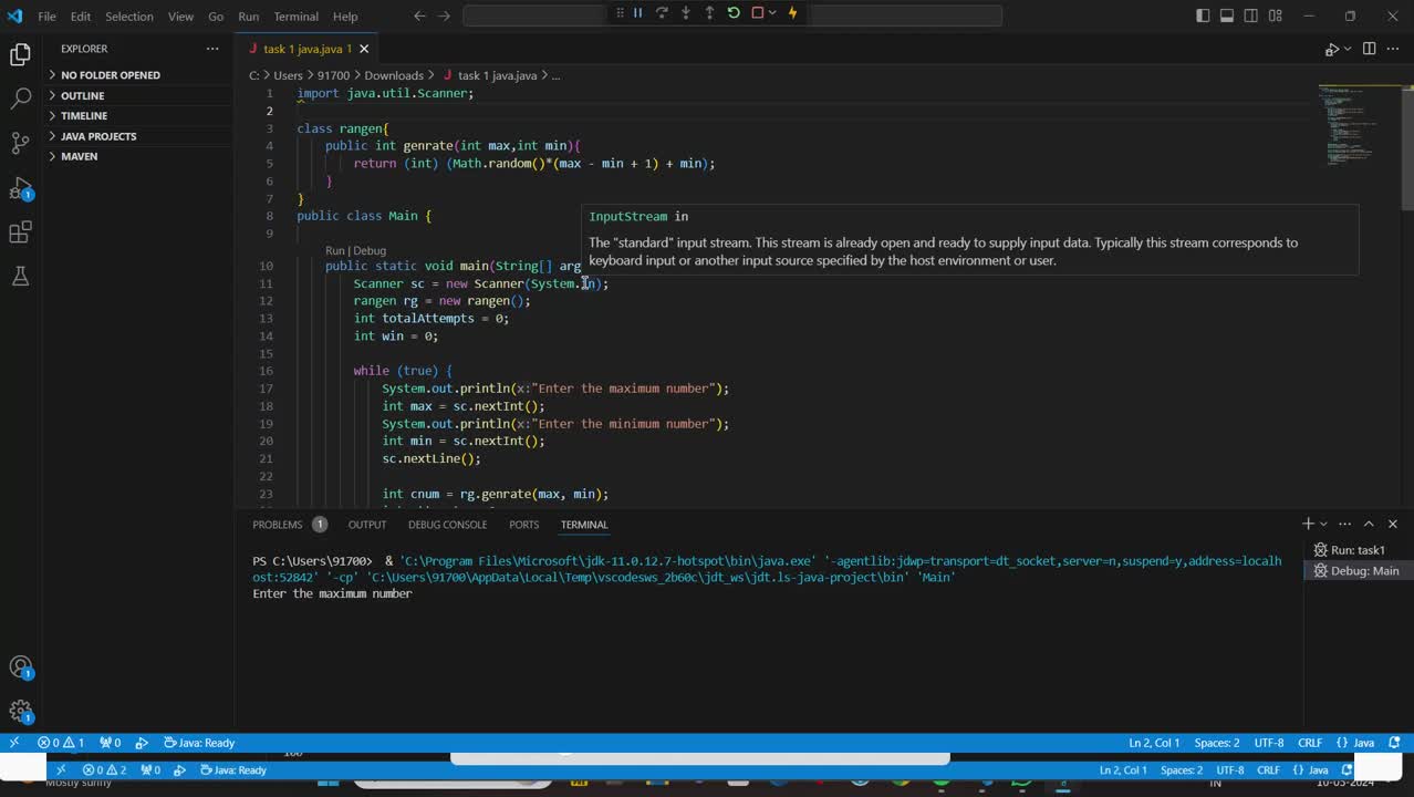 Aman Pandey on LinkedIn: #internship #task1 #programming #java Aman Pandey on LinkedIn: #internship #task1 #programming #java
