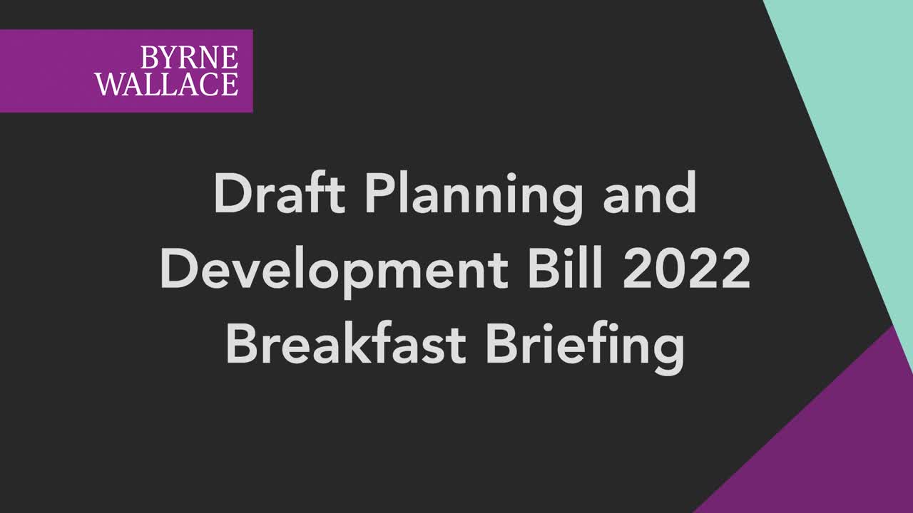 Judith Cryan on LinkedIn: ByrneWallace LLP draft Planning and ... Judith Cryan on LinkedIn: ByrneWallace LLP draft Planning and ...