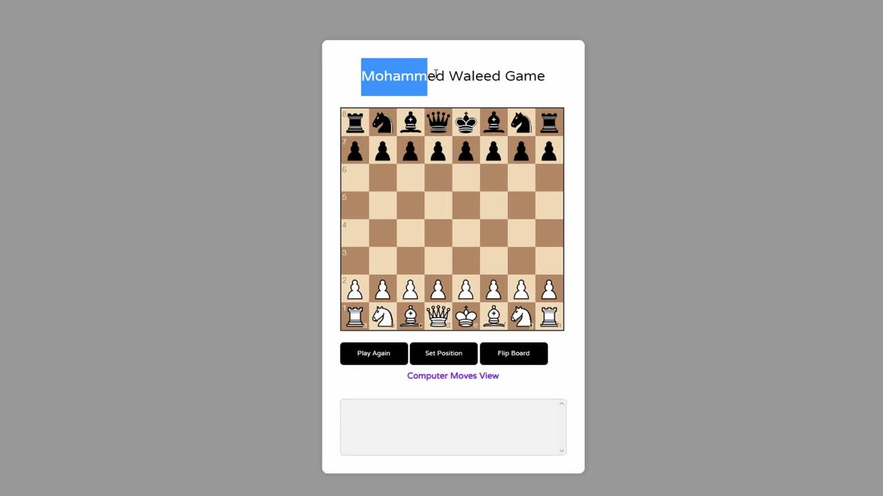 Mohammed Zuoriki on LinkedIn: #javascript #chess #gamedeveloper #ai # ... Mohammed Zuoriki on LinkedIn: #javascript #chess #gamedeveloper #ai # ...