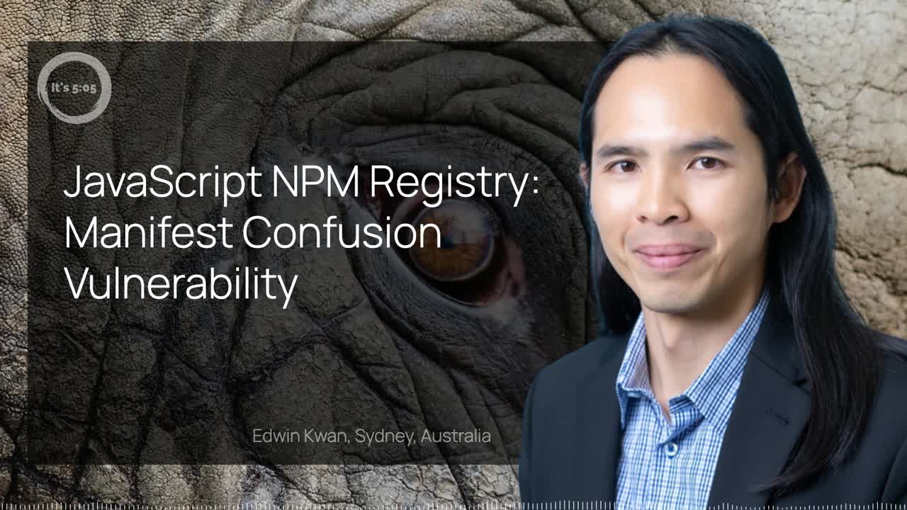 It's 5:05!, the Podcast on LinkedIn: #sca #javascript #npm #supplychain It's 5:05!, the Podcast on LinkedIn: #sca #javascript #npm #supplychain
