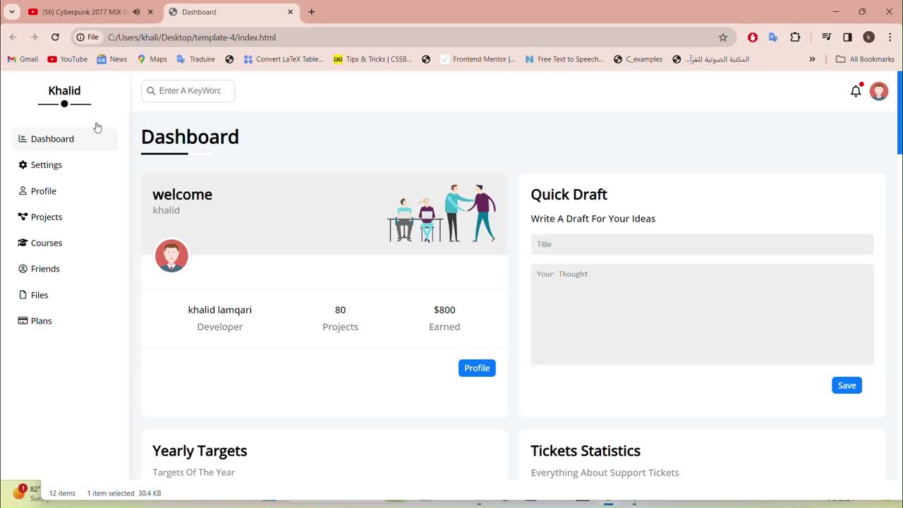khalid lamqari on LinkedIn: dashboard html css javascript khalid lamqari on LinkedIn: dashboard html css javascript