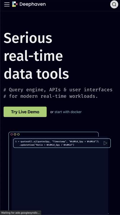 Deephaven Data Labs on LinkedIn: #python #data Deephaven Data Labs on LinkedIn: #python #data