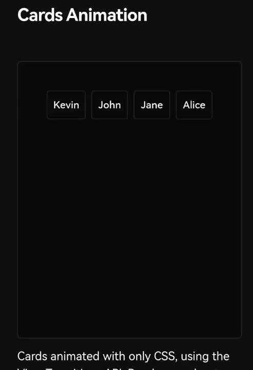 Kevin Grajeda on LinkedIn: With the new CSS View Transitions API, it is ... Kevin Grajeda on LinkedIn: With the new CSS View Transitions API, it is ...
