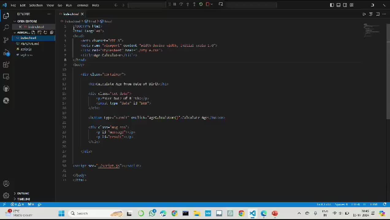 Althi Indira on LinkedIn: #codealpha #webdevelopment #firsttask # ... Althi Indira on LinkedIn: #codealpha #webdevelopment #firsttask # ...