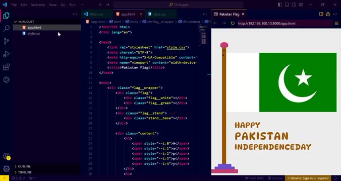 Areeba Nadeem on LinkedIn: #independenceday #pakistan #coding #html # ... Areeba Nadeem on LinkedIn: #independenceday #pakistan #coding #html # ...