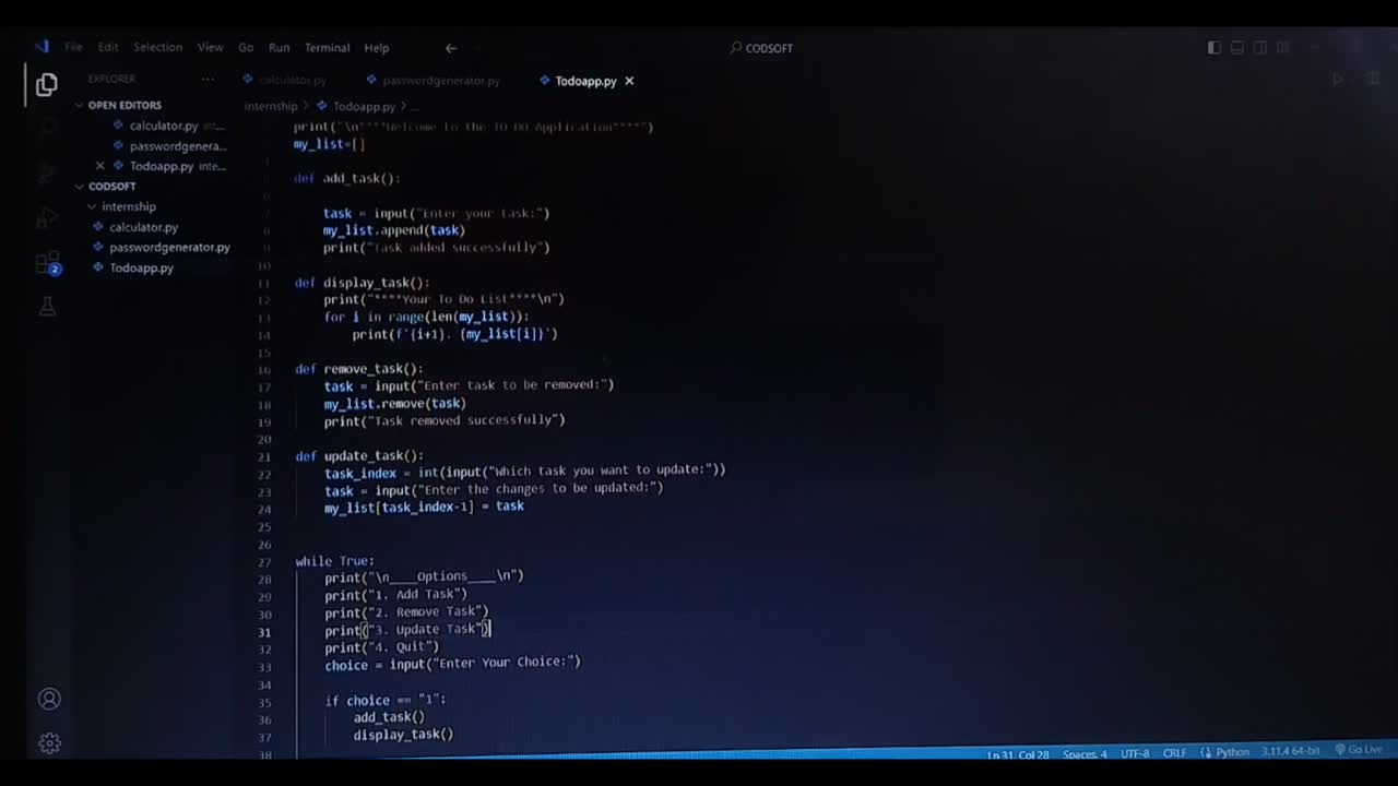 Sakshi Vannam on LinkedIn: #codsoft #pythonprogramming #taskcompleted # ... Sakshi Vannam on LinkedIn: #codsoft #pythonprogramming #taskcompleted # ...