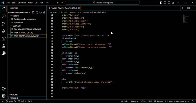 prashant joshi on LinkedIn: #codsoft #internship #python #calculator # ... prashant joshi on LinkedIn: #codsoft #internship #python #calculator # ...