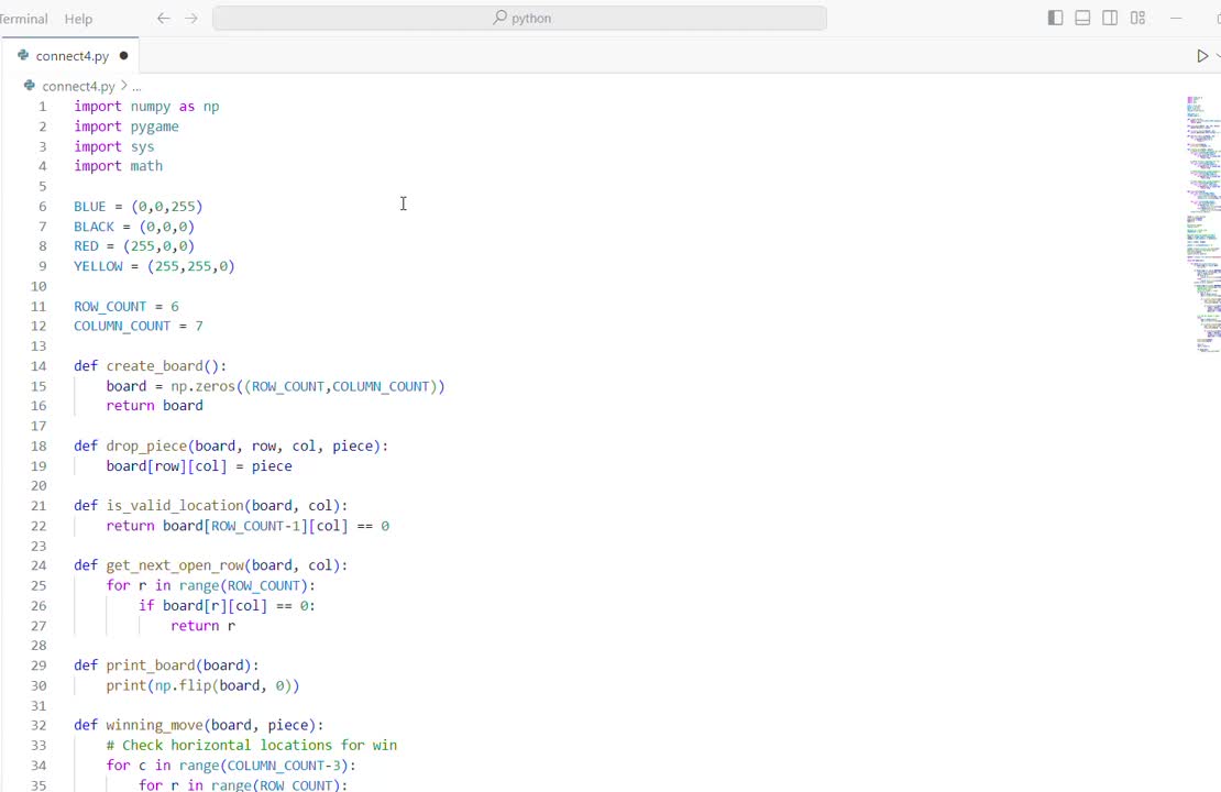 Shravani Garje on LinkedIn: TASK 4 - Connect 4 Game using python ... Shravani Garje on LinkedIn: TASK 4 - Connect 4 Game using python ...
