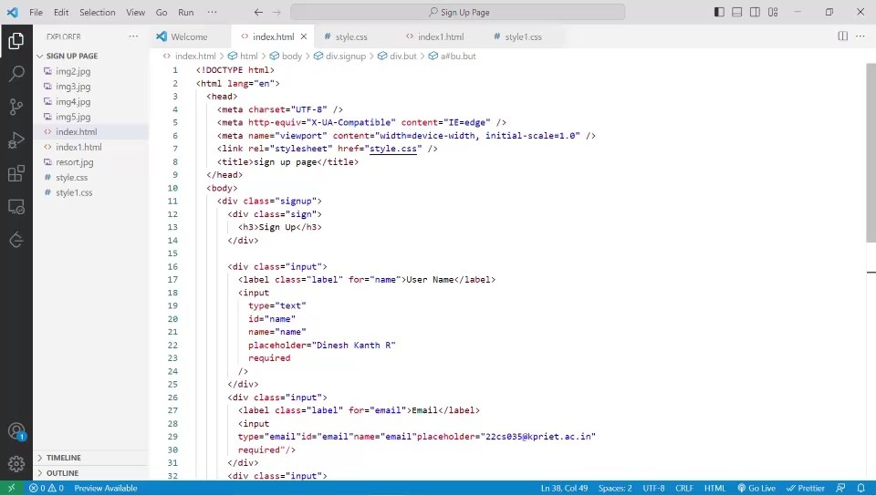 Dinesh Kanth R on LinkedIn: #webdevelopment #html #css #signup #login # ... Dinesh Kanth R on LinkedIn: #webdevelopment #html #css #signup #login # ...