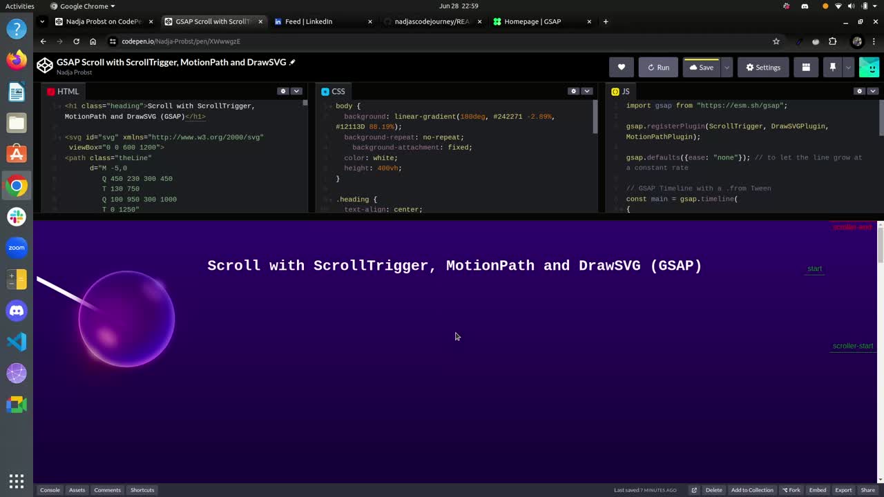 Nadja Probst on LinkedIn: #gsap #codepen #animation #webdesign # ... Nadja Probst on LinkedIn: #gsap #codepen #animation #webdesign # ...