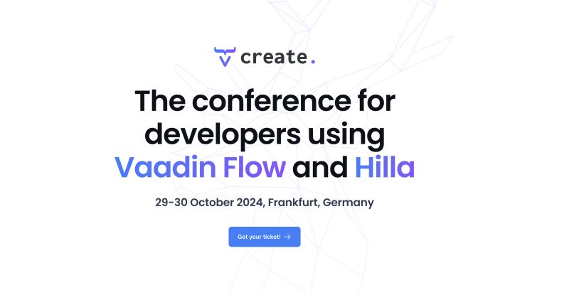 Vaadin on LinkedIn: Vaadin Create Conference Vaadin on LinkedIn: Vaadin Create Conference