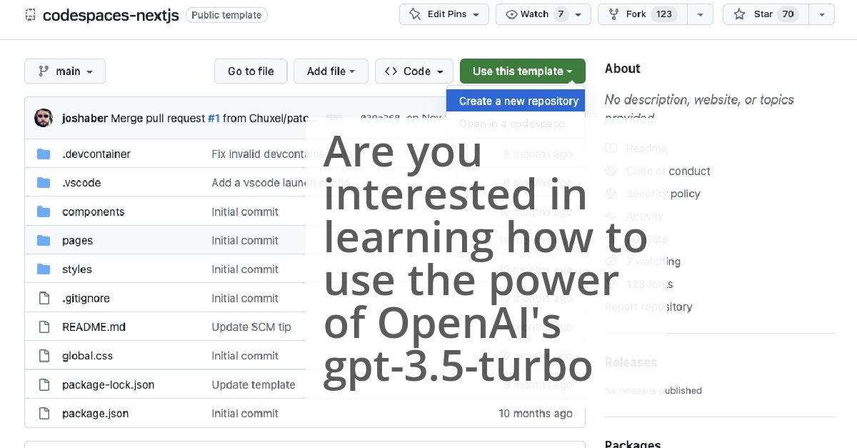 React Jobs on LinkedIn: How to build a GPT-3 App with Nextjs, React ... React Jobs on LinkedIn: How to build a GPT-3 App with Nextjs, React ...