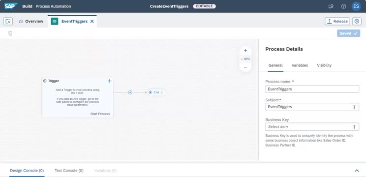 SAP Build on LinkedIn: Add Event Triggers in SAP Build Process Automation SAP Build on LinkedIn: Add Event Triggers in SAP Build Process Automation