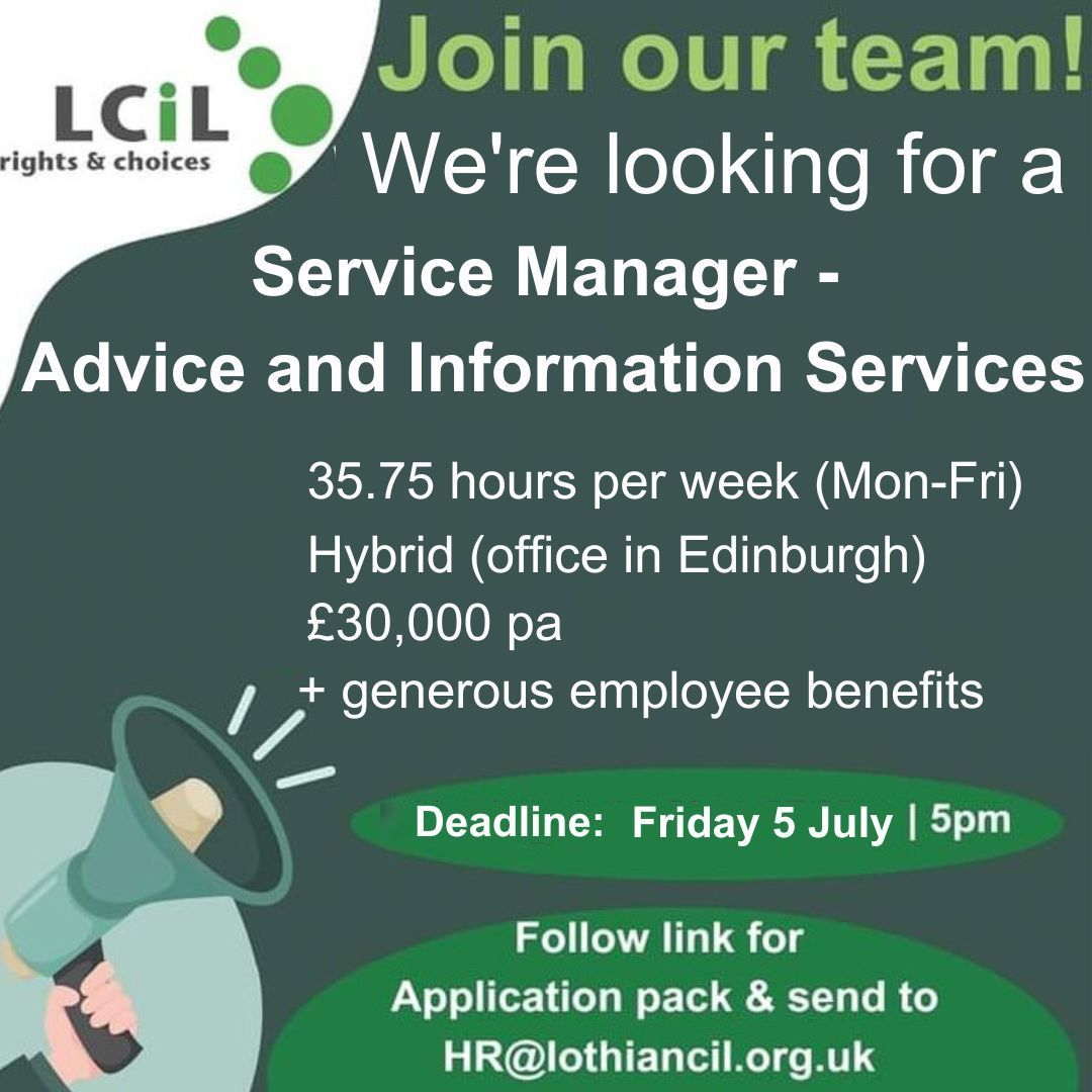 Lothian Centre For Inclusive Living on LinkedIn: We’re looking for a ... Lothian Centre For Inclusive Living on LinkedIn: We’re looking for a ...