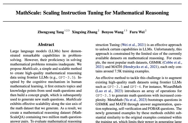 Ahsen Khaliq on LinkedIn: MathScale Scaling Instruction Tuning for ... Ahsen Khaliq on LinkedIn: MathScale Scaling Instruction Tuning for ...