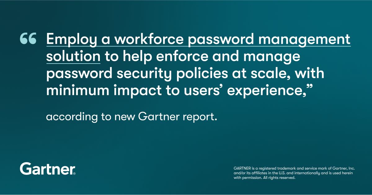 Dashlane on LinkedIn: In its new complimentary report, Gartner ... Dashlane on LinkedIn: In its new complimentary report, Gartner ...