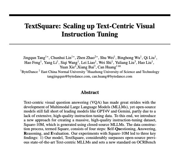 Ahsen Khaliq on LinkedIn: TextSquare Scaling up Text-Centric Visual ... Ahsen Khaliq on LinkedIn: TextSquare Scaling up Text-Centric Visual ...