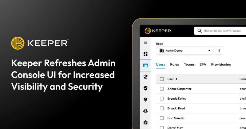 Keeper Security, Inc. on LinkedIn: Keeper Refreshes Admin Console UI ... Keeper Security, Inc. on LinkedIn: Keeper Refreshes Admin Console UI ...