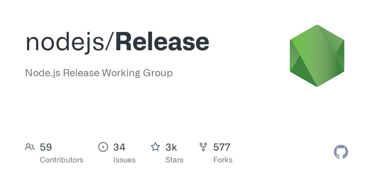 Parimal Yeole on LinkedIn: GitHub - nodejs/Release: Node.js Release ... Parimal Yeole on LinkedIn: GitHub - nodejs/Release: Node.js Release ...