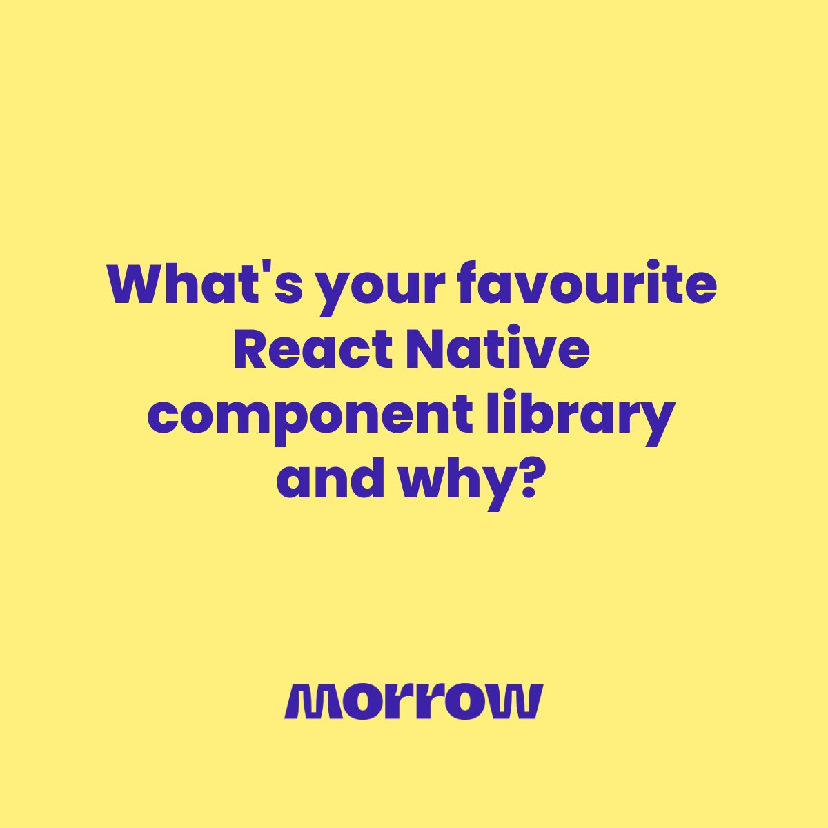 Morrow | React Native and Expo Specialists on LinkedIn: #reactnative # ... Morrow | React Native and Expo Specialists on LinkedIn: #reactnative # ...