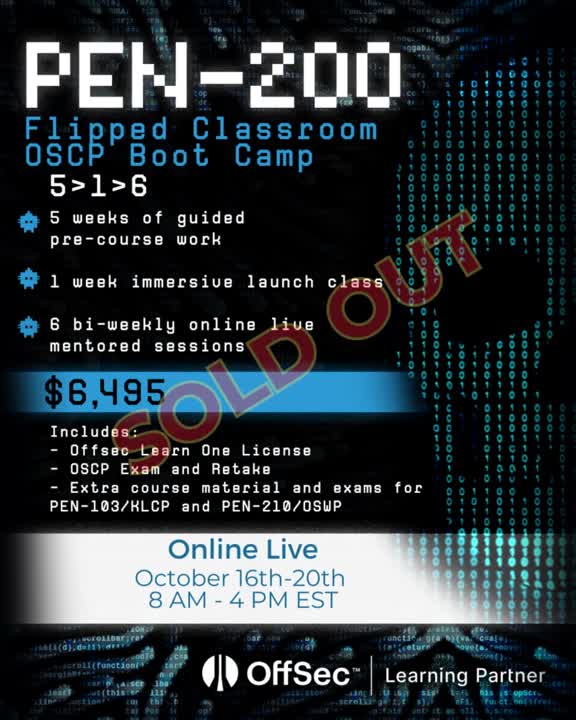 Applied Technology Academy on LinkedIn: #oscp #pen #offsec #tryharder Applied Technology Academy on LinkedIn: #oscp #pen #offsec #tryharder