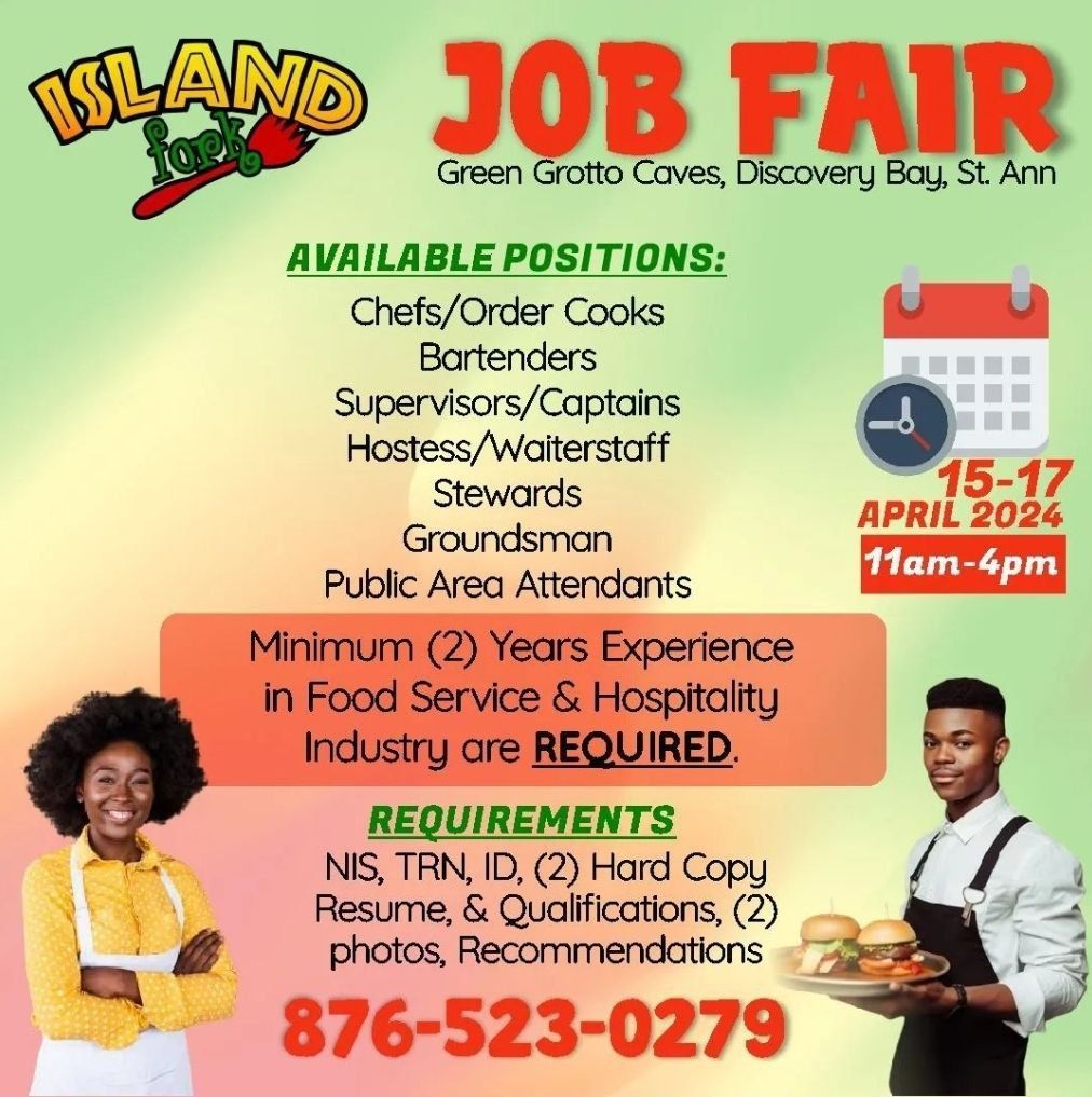 Career Jamaica on LinkedIn: Job Fair! Tuesday April 16 and Wednesday ... Career Jamaica on LinkedIn: Job Fair! Tuesday April 16 and Wednesday ...