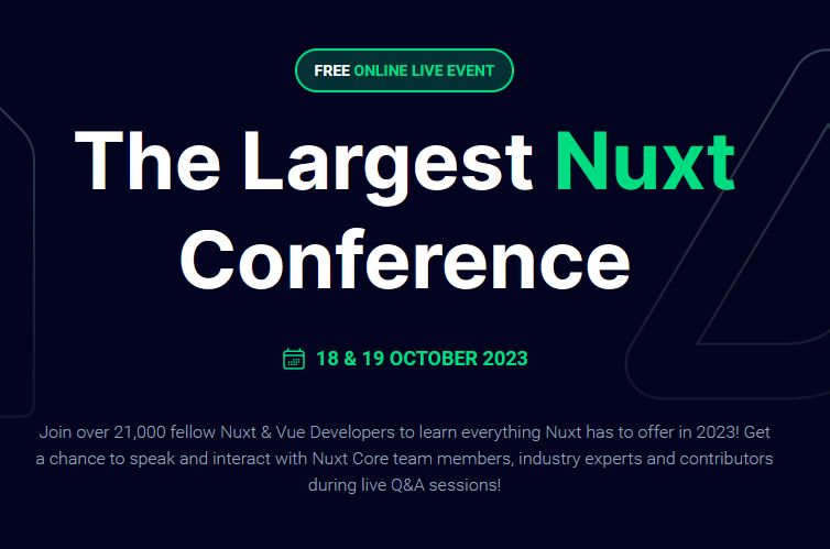 Vue School on LinkedIn: #vueschool #nuxtnation #vuejs #webdev #nuxtjs Vue School on LinkedIn: #vueschool #nuxtnation #vuejs #webdev #nuxtjs