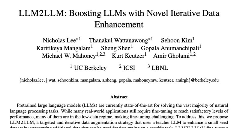 Ahsen Khaliq on LinkedIn: LLM2LLM Boosting LLMs with Novel Iterative ... Ahsen Khaliq on LinkedIn: LLM2LLM Boosting LLMs with Novel Iterative ...