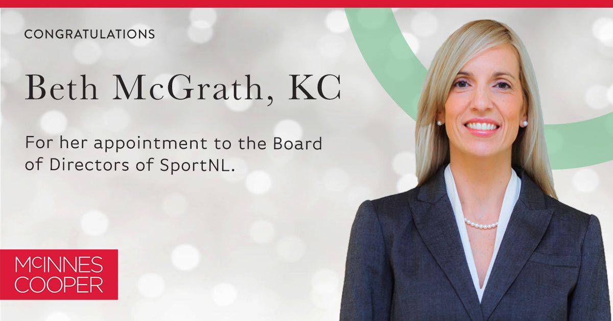 McInnes Cooper on LinkedIn: Beth McGrath, KC McInnes Cooper on LinkedIn: Beth McGrath, KC