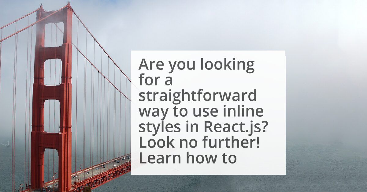React Jobs on LinkedIn: Setting inline Styles in React.js React Jobs on LinkedIn: Setting inline Styles in React.js