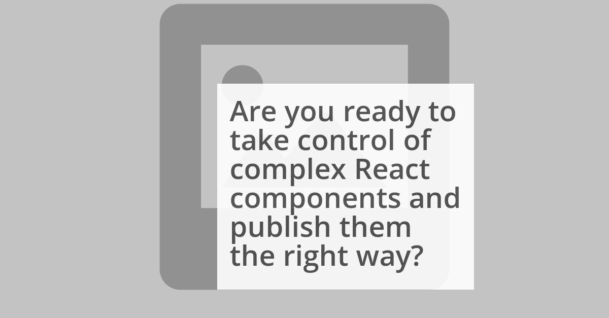 React Jobs on LinkedIn: How to Publish React Components: The Right Way React Jobs on LinkedIn: How to Publish React Components: The Right Way
