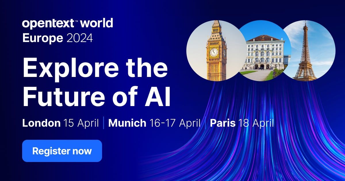 OpenText on LinkedIn: OpenText World OpenText on LinkedIn: OpenText World