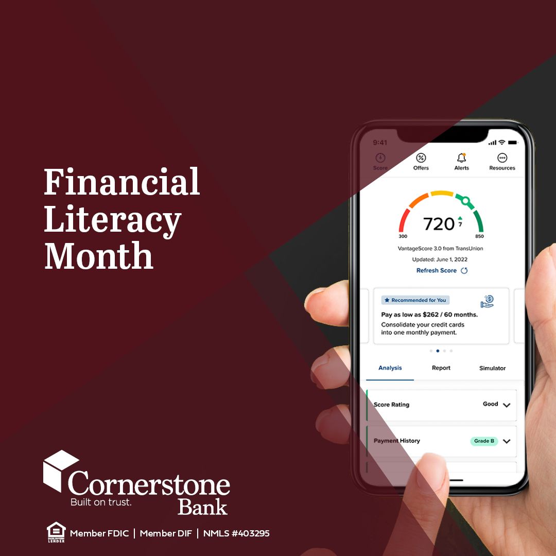 Cornerstone Bank on LinkedIn: #financialliteracymonth Cornerstone Bank on LinkedIn: #financialliteracymonth