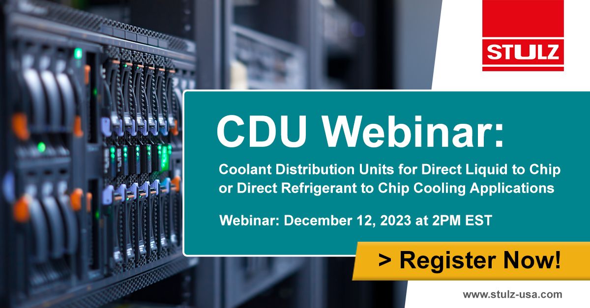 STULZ USA on LinkedIn: #datacenterwebinar #cdu #liquidcooling STULZ USA on LinkedIn: #datacenterwebinar #cdu #liquidcooling