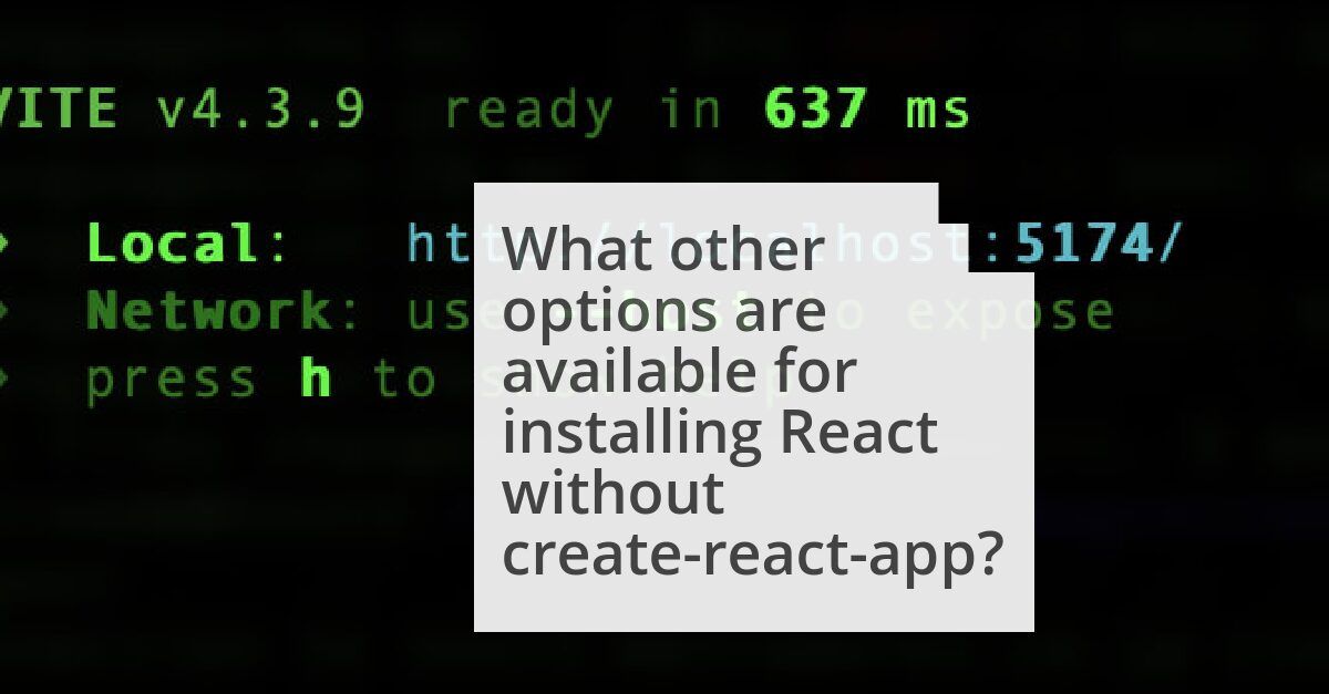 React Jobs on LinkedIn: Installing React with Vite React Jobs on LinkedIn: Installing React with Vite