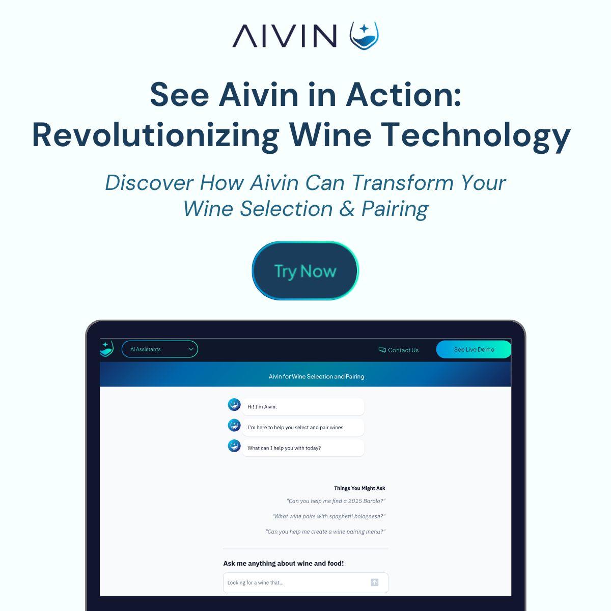 Aivin on LinkedIn: #aivindemo #winetech #innovationinwine Aivin on LinkedIn: #aivindemo #winetech #innovationinwine