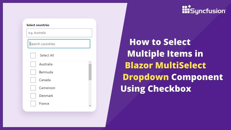 Syncfusion on LinkedIn: How to Select Multiple Items in Blazor ... Syncfusion on LinkedIn: How to Select Multiple Items in Blazor ...