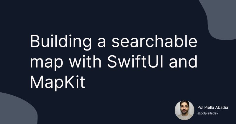 Pol Piella on LinkedIn: Building a searchable map with SwiftUI and MapKit Pol Piella on LinkedIn: Building a searchable map with SwiftUI and MapKit